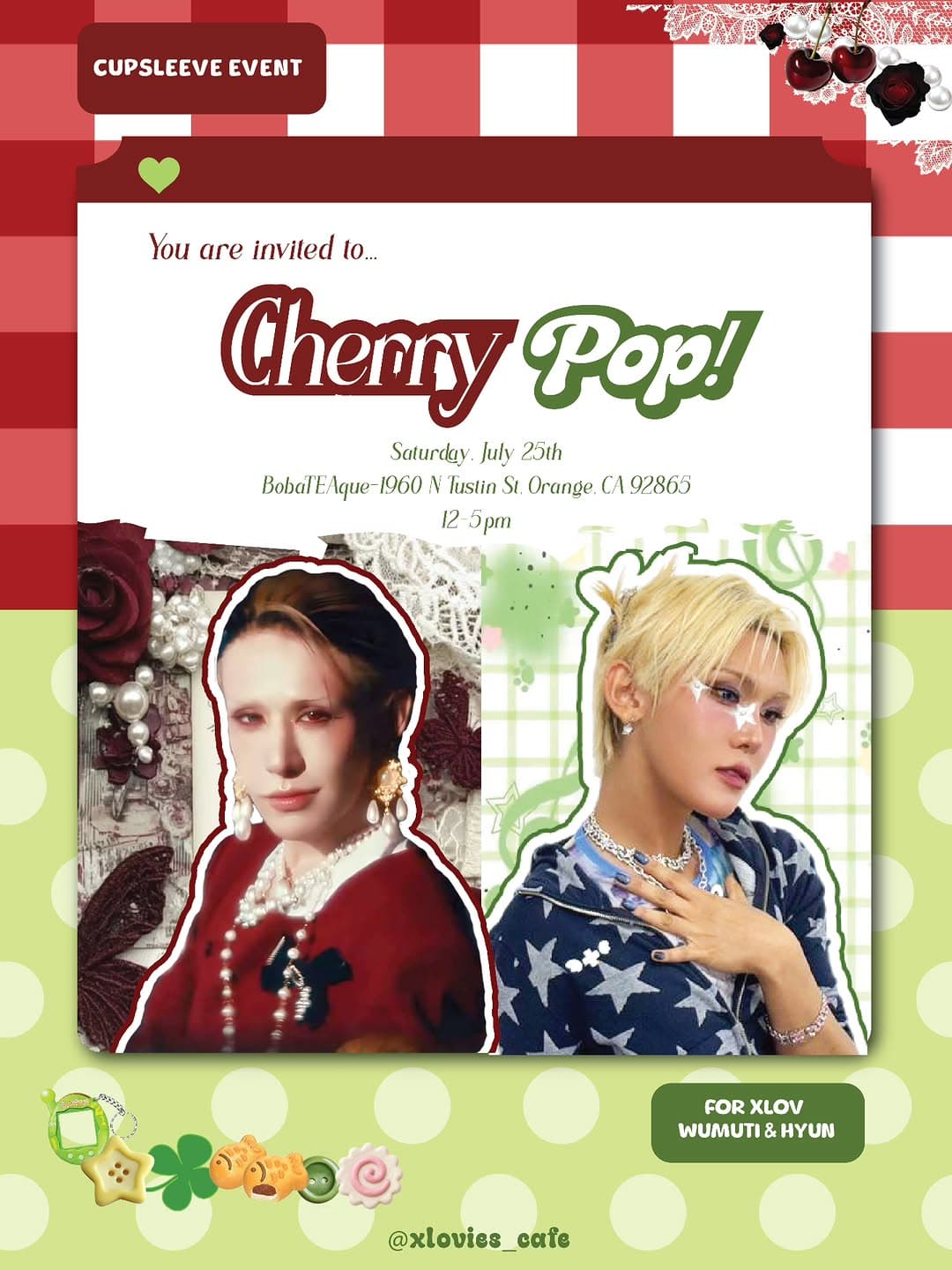 Cherry Pop! XLOV Wumuti & Hyun Birthday Cupsleeve – Orange, July 25 ...